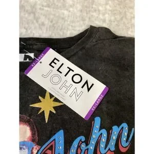 Elton John | Tops | Elton John Rocket Man Graphic Tshirt Black Xxl New ...